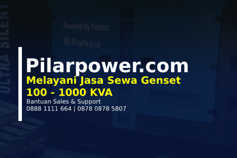 Daftar Harga Sewa Genset 2026 | Pilar Power Solution
